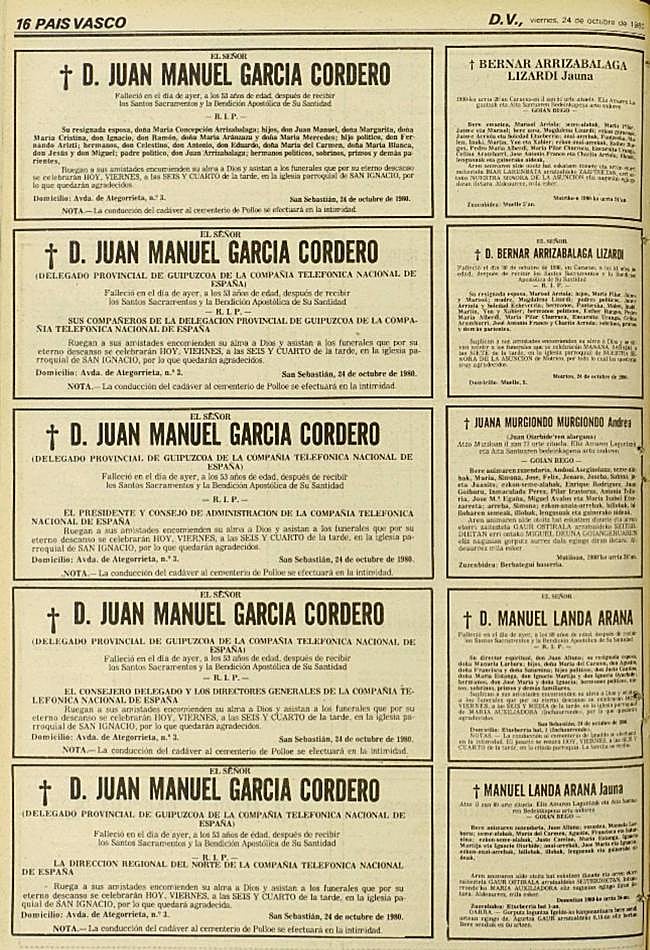 Así han cambiado las esquelas | El Diario Vasco